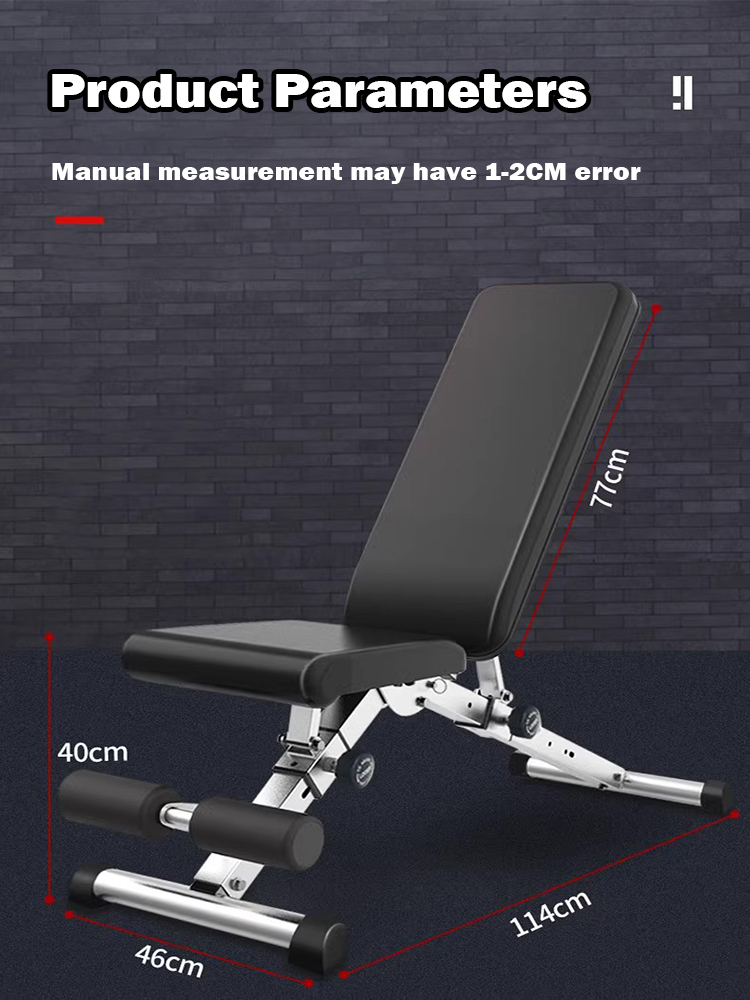 Folding Dumbbell Bench Press Stool Adjustable And Multifunctional ...