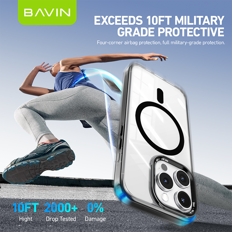 BAVIN YX304 Phone Case Magnetic Wireless Suction for iPh 11 / 12 / 13 ...