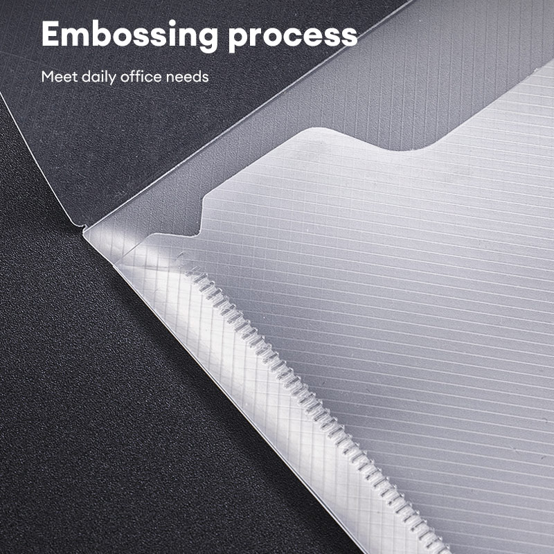 Deli A4 File Folder Transparent Clear Plastic File Folder Storage Pouch ...