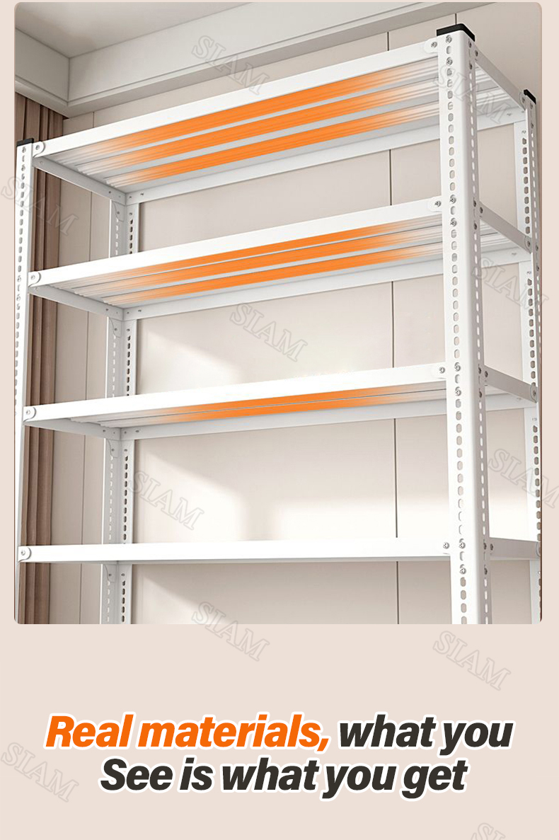 6 Layer Steel Rack Metal Rack Boltless Rack Adjustable Steel Shelf ...