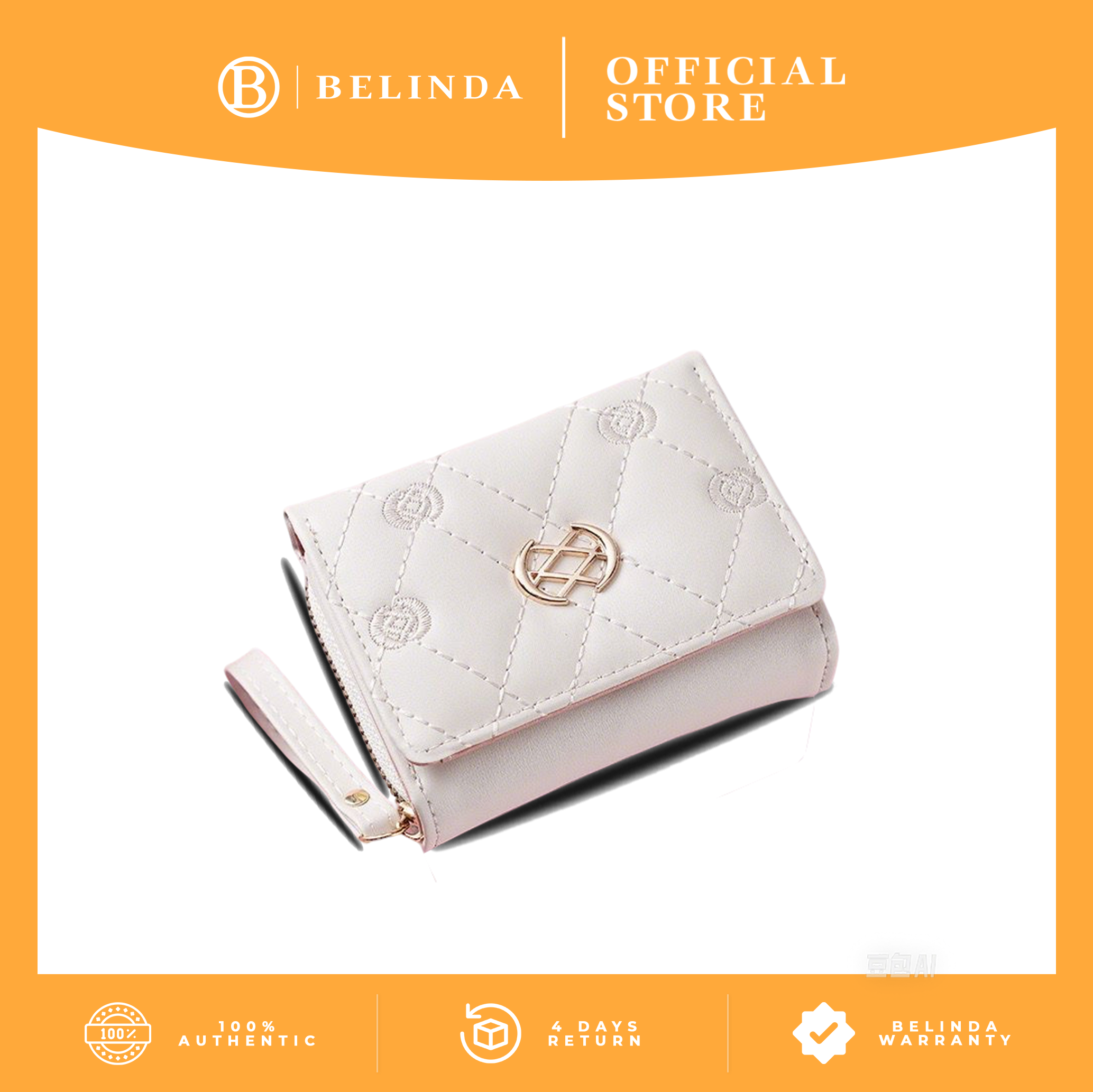 BELINDA Wallet For Woman Leather Korean Fashion Multi-Slot Card Holder ...