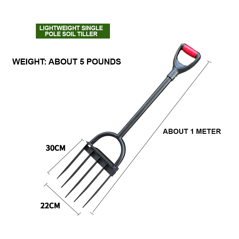 Heavy duty soil tiller Manual soil tilling shovel Soil plowing and ...