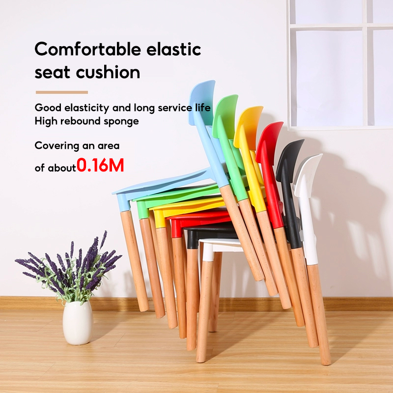 Nordic Chair Plastic Chair For Study Table Dining Chair Stackable Home ...