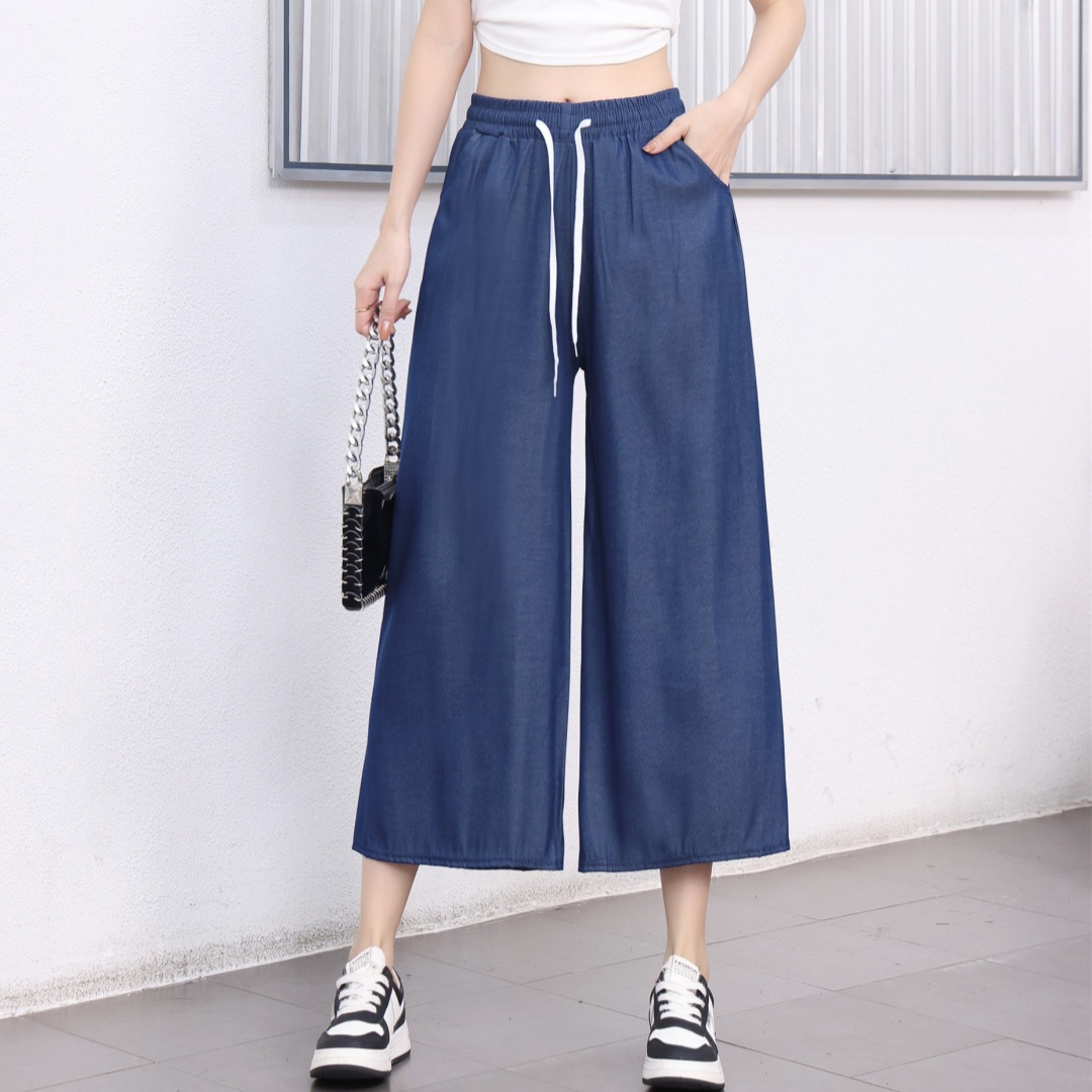 Fashion Denim square pants soft tela fit 27-32 waistline/COD | Shopee ...