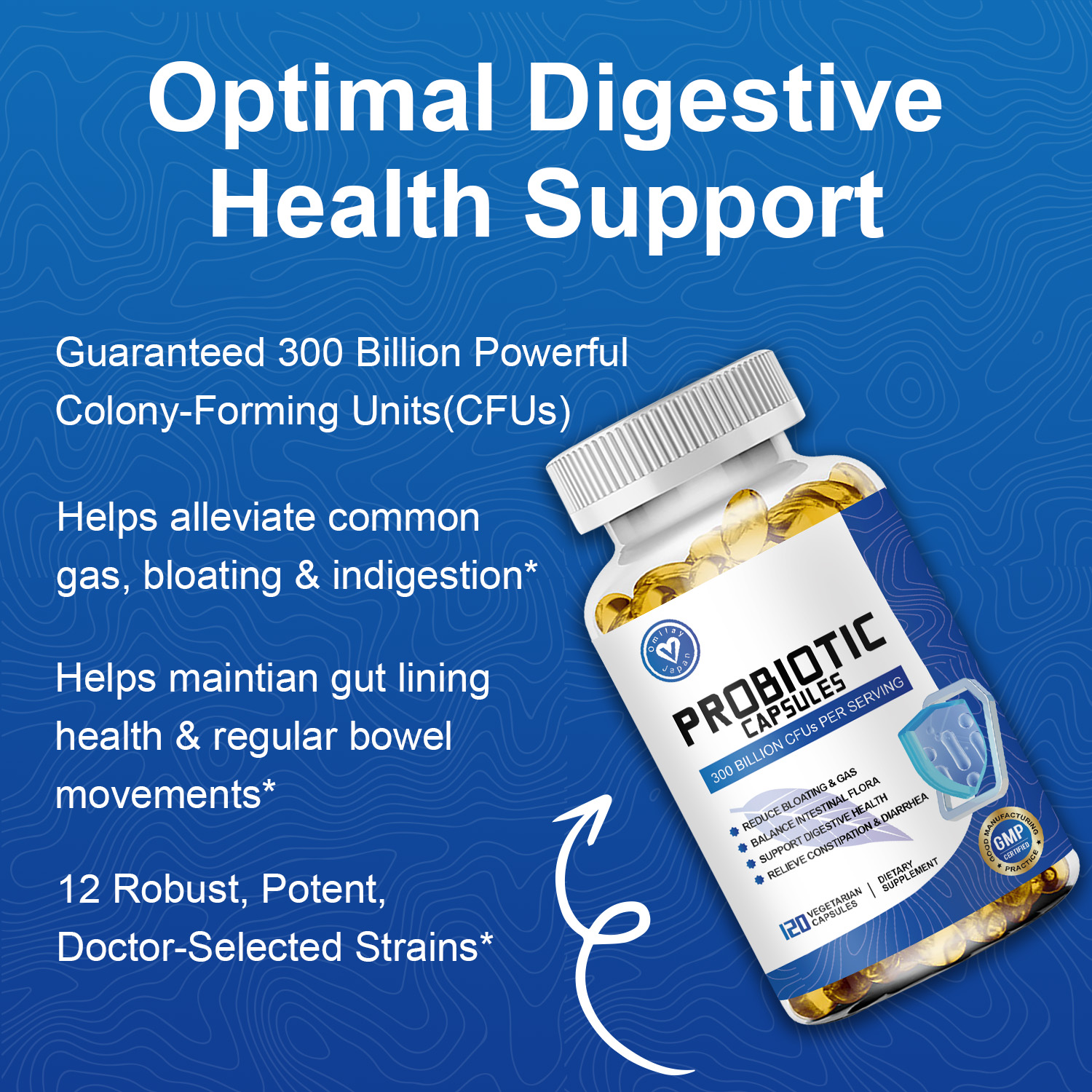 Omilay Probiotic Capsules Relieve Constipation & Diarrhea Balance ...