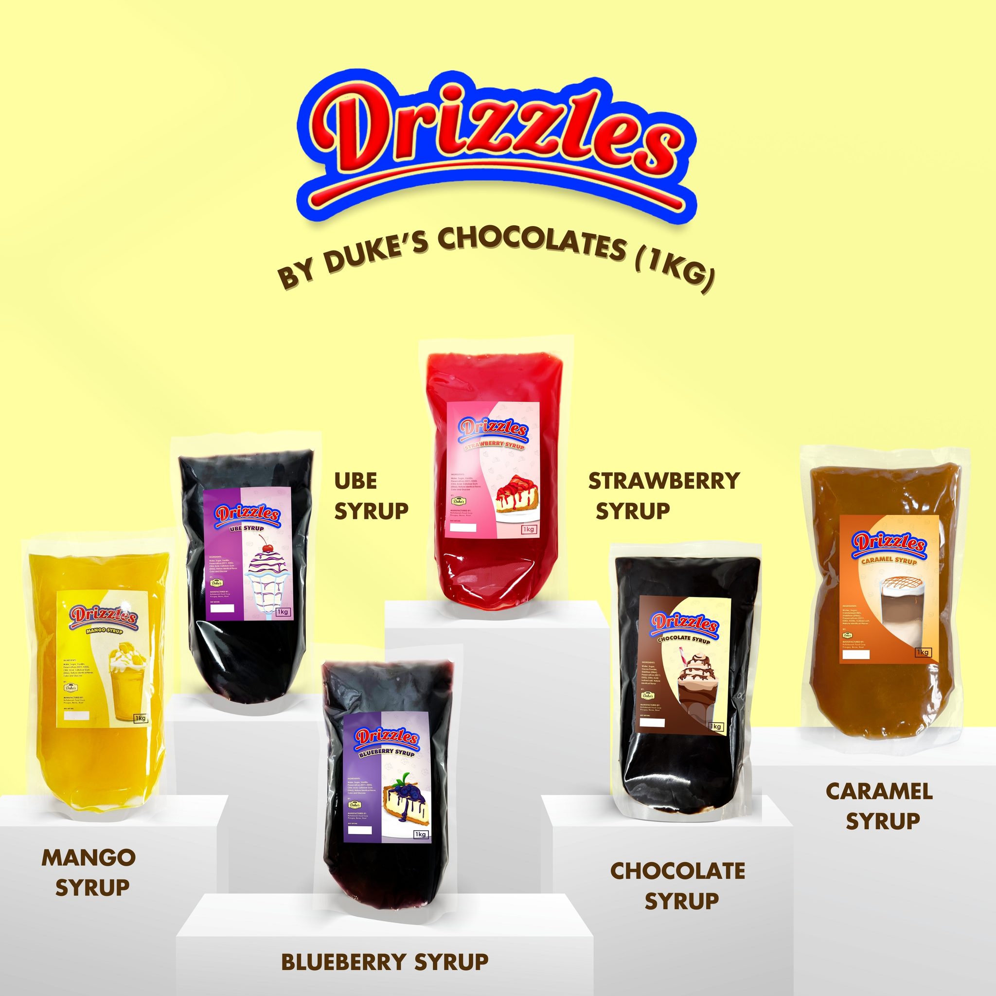 DRIZZLES Strawberry Syrup 1KG | Shopee Philippines