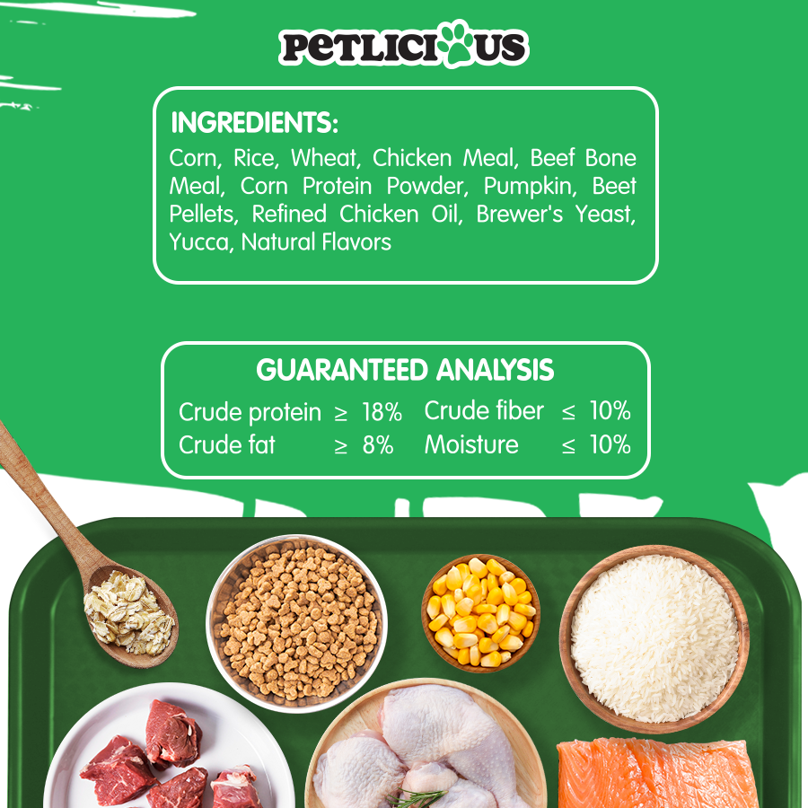 Petlicious Dog Dry Food Beef Flavor 1kg | Shopee Philippines