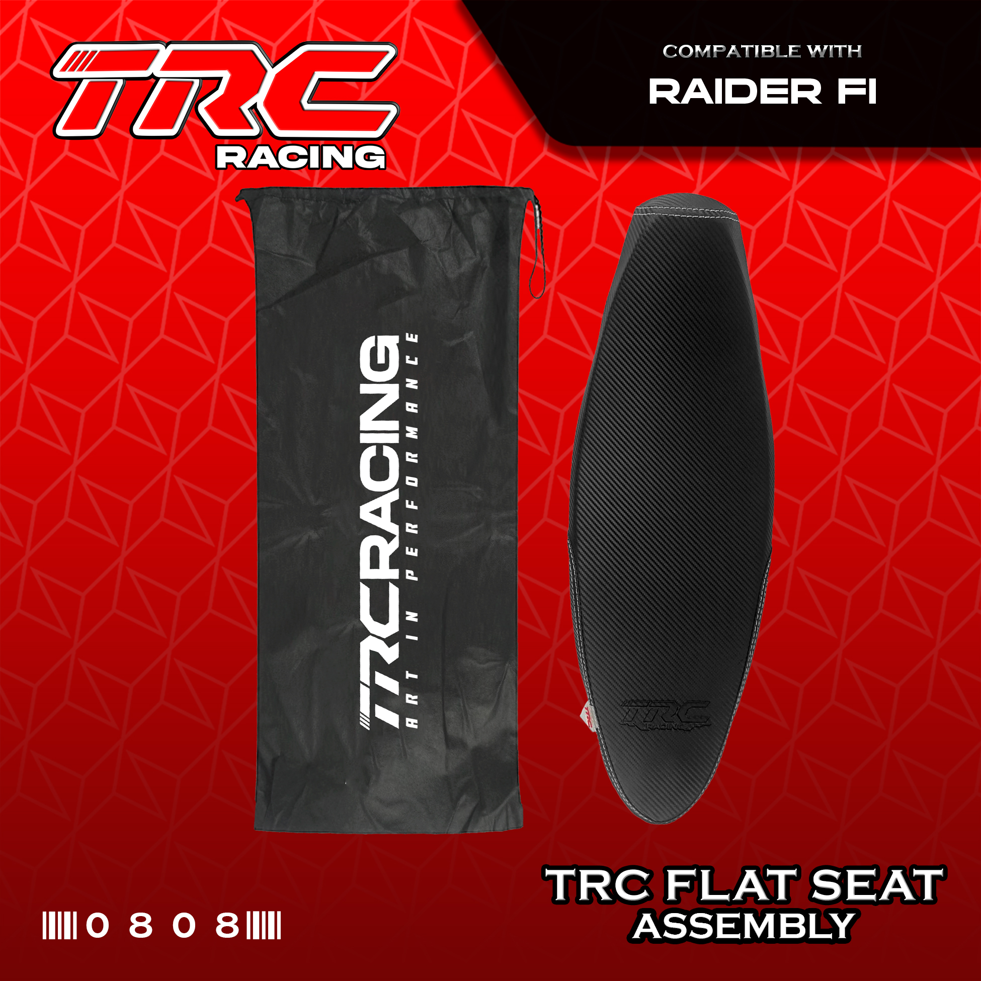 TRC RACING RAIDER FI FLAT SEAT ASSEMBLY CARBON TYPE 0808 | Shopee ...