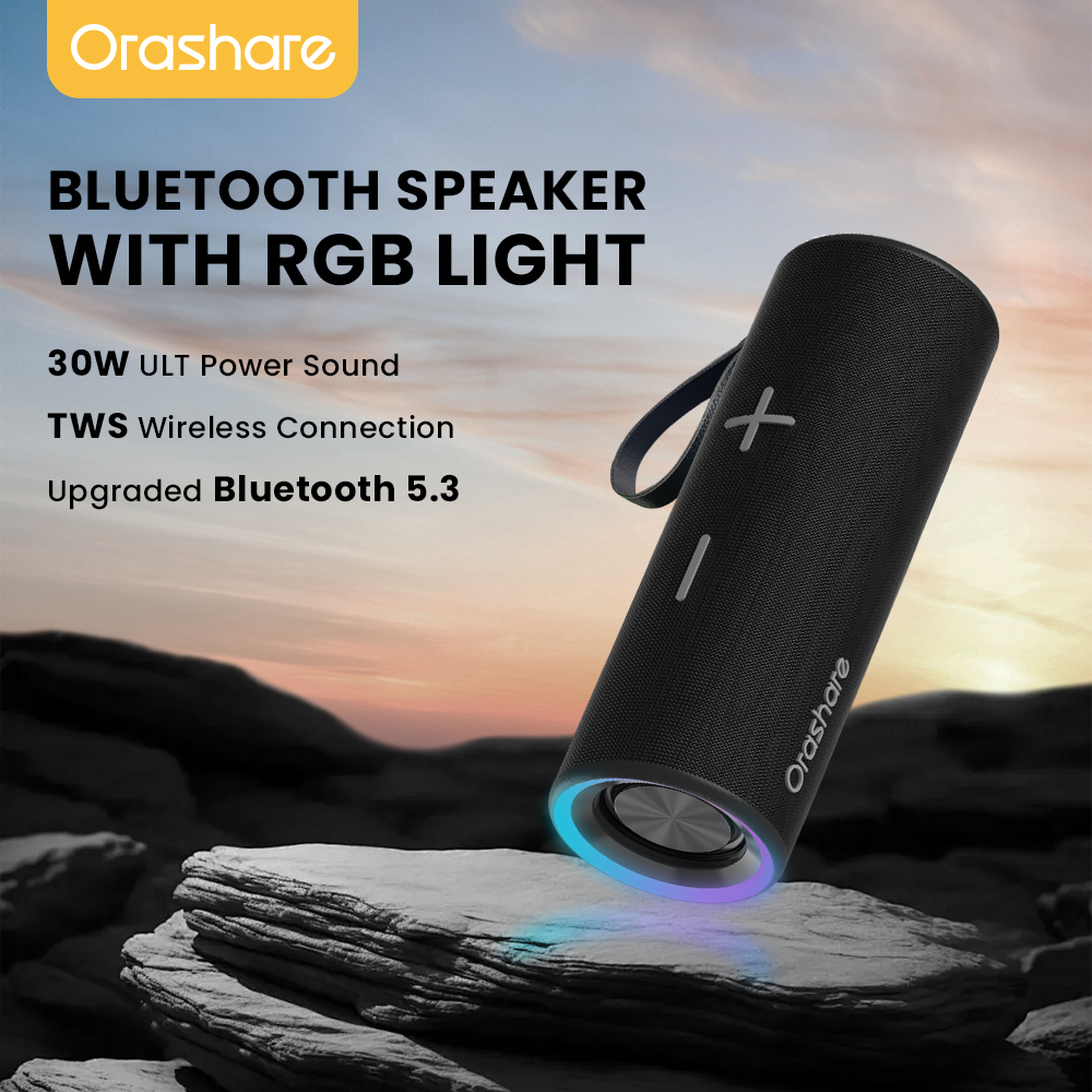 Orashare BS04 Ultra Bluetooth Speaker With RGB Light 30W Power Sound ...