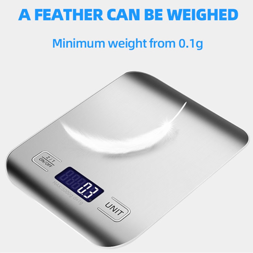 OOKAS Electronic Food Weighing Scale Digital With Trays Mini Timbangan Weighing Scale Kitchen ...