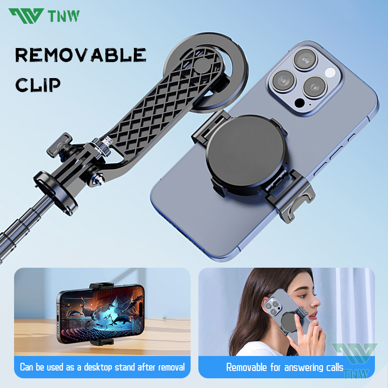 TNW SP14 Magnetic Selfie Stick 135cm Magsafe Tripod With Fill Light ...