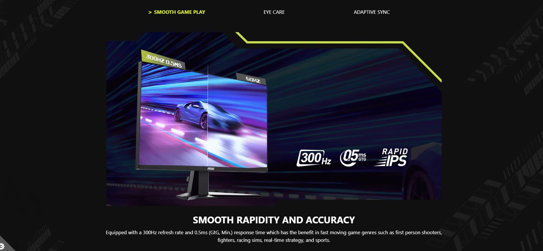 MSI Gaming Monitor MAG 255XF 24.5" 300Hz / 1920x1080 FHD / Rapid IPS / 0.5ms GTG | itw | Shopee ...