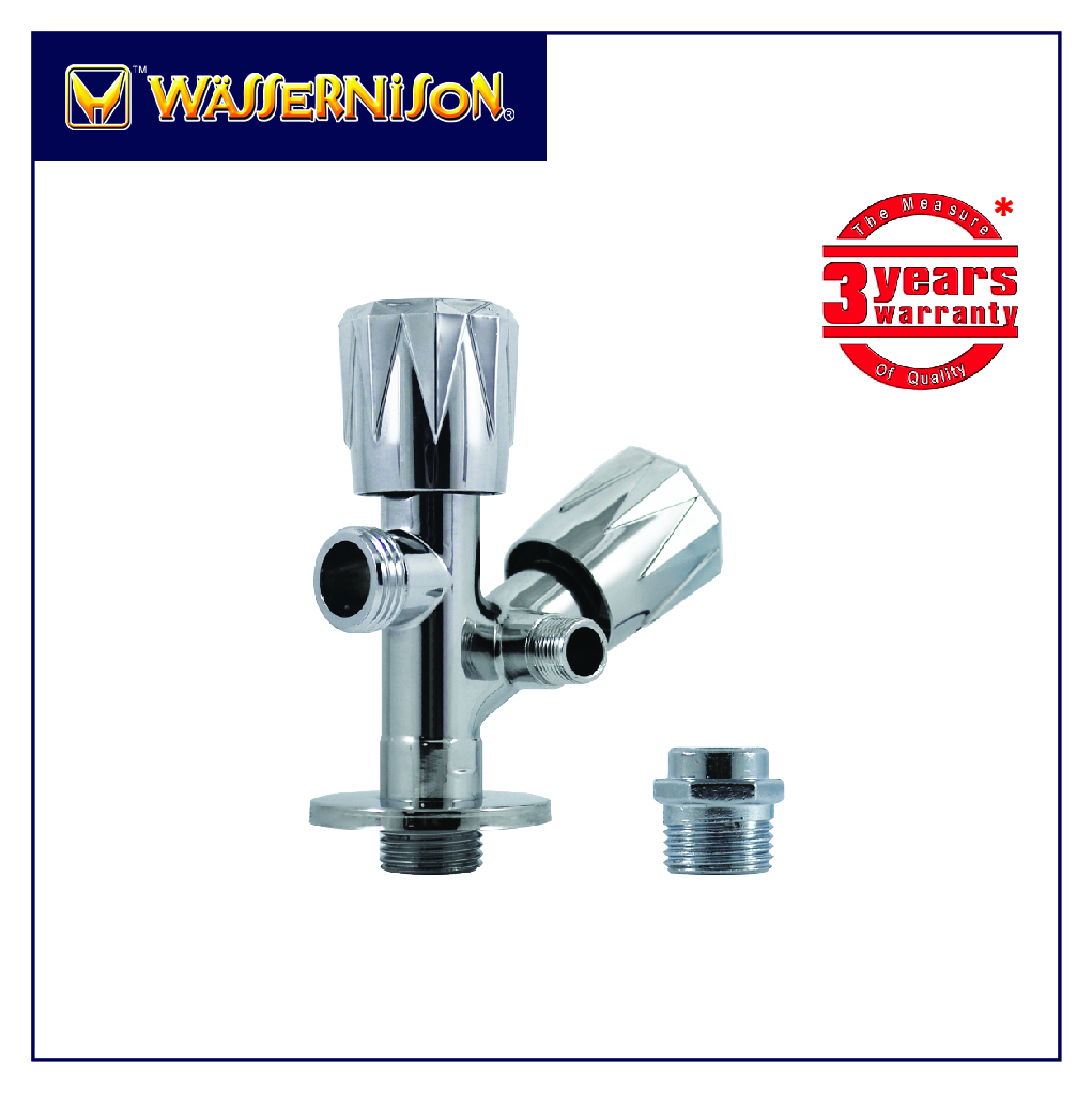 Wassernison Univ. Angle Valve 1/2 X 1/2 X 1/4 | Shopee Philippines
