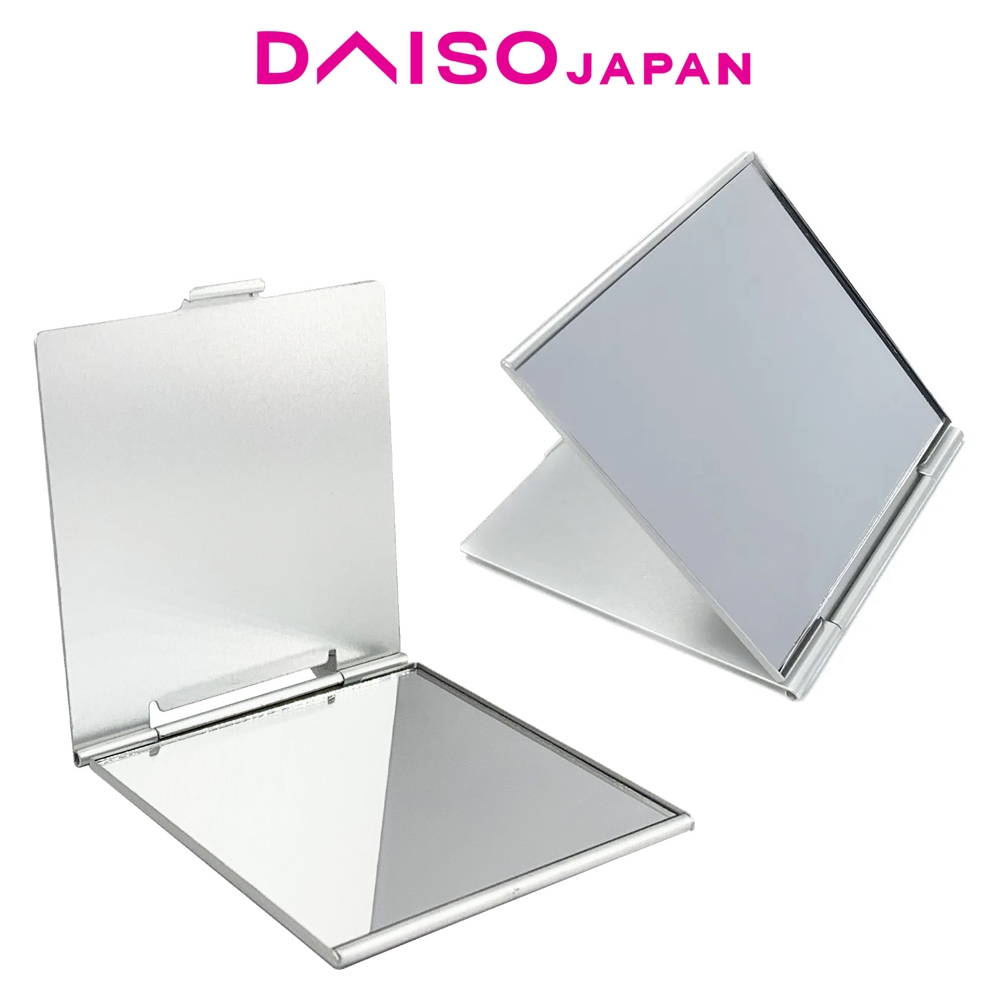 Daiso Aluminum Compact Mirror (Square) | Shopee Philippines