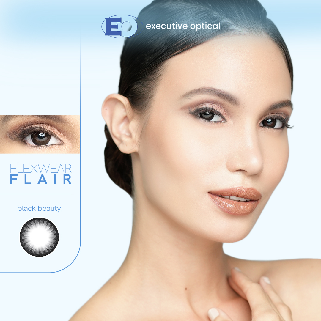 EO Flair Black Beauty | Graded Black Contact Lenses (1 month) | Shopee ...