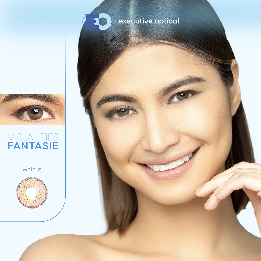 EO Visualities Fantasie Walnut | Graded Brown Contact Lenses (6 months ...