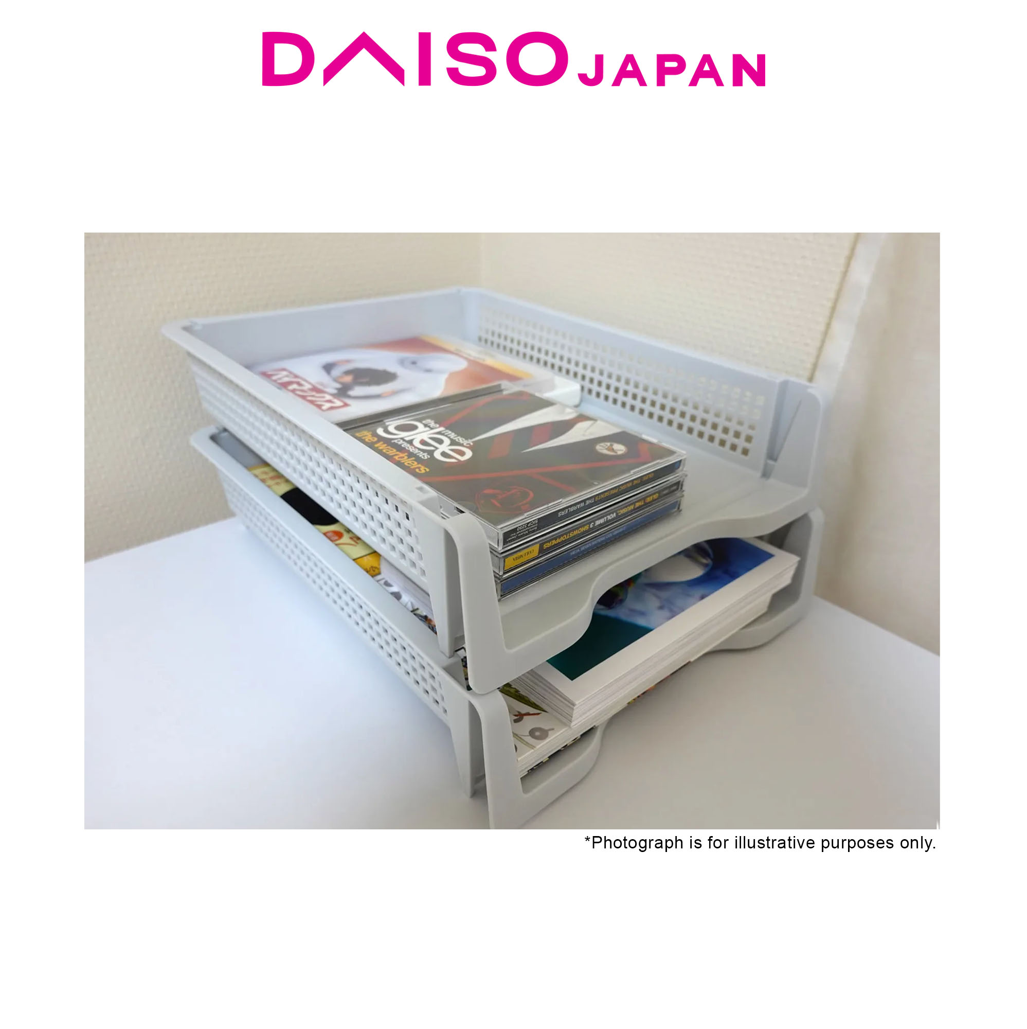 Daiso A4 Vertical Rack in Gray | Shopee Philippines