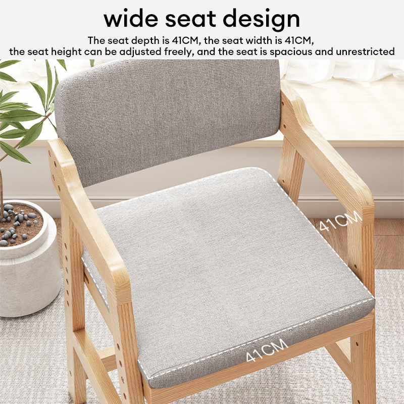 Adjustable Soild Wood Chair Study Dining Feeding Chair Ergonomic Design ...