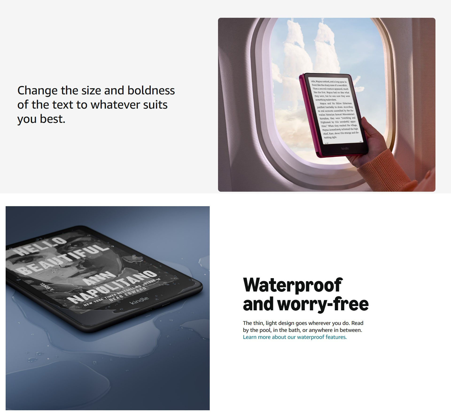 Amazon Kindle Paperwhite 12th Gen 16GB (Raspberry, Jade, Black ...