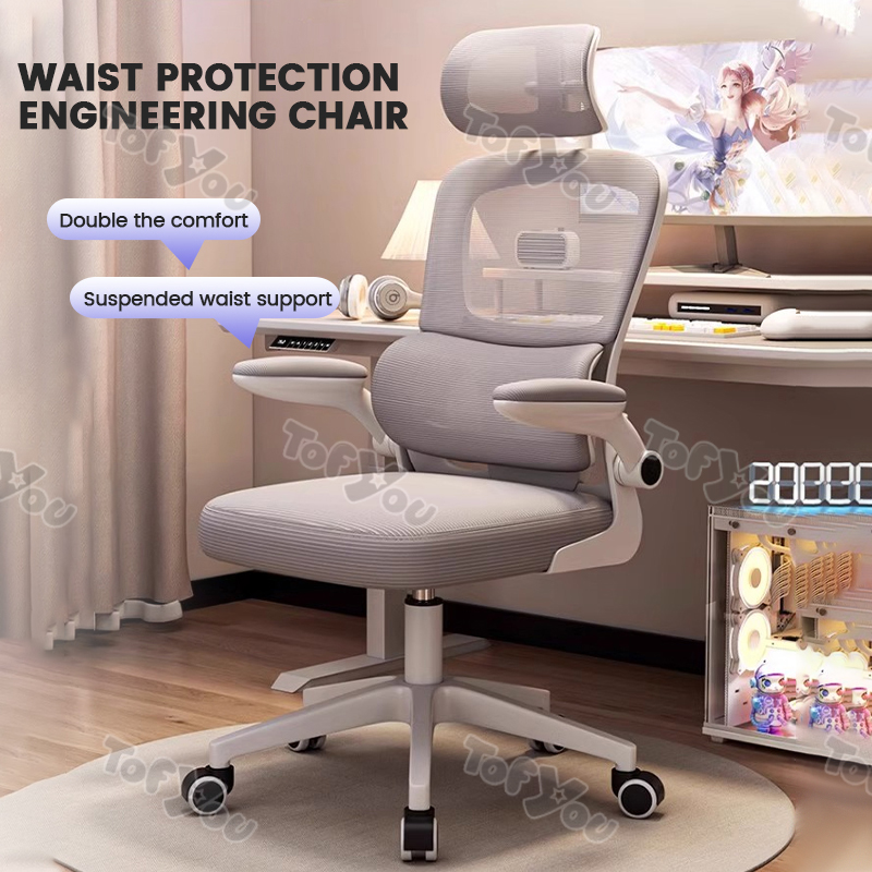 Office Chair Ergonomics chair Mesh Office Chair Suspended Waist Support ...