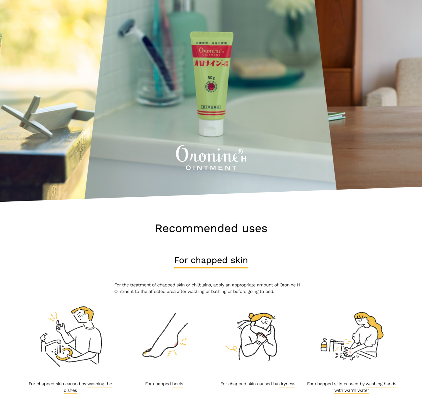 Otsuka Oronine H Ointment 50g | Multi-purpose Antibacterial Cream for ...