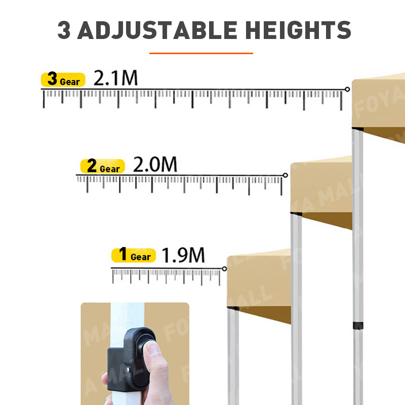 Retractable Tent Car tent Outdoor Stall tent 2X2 2X3 3X3 3X4.5 3X6 ...