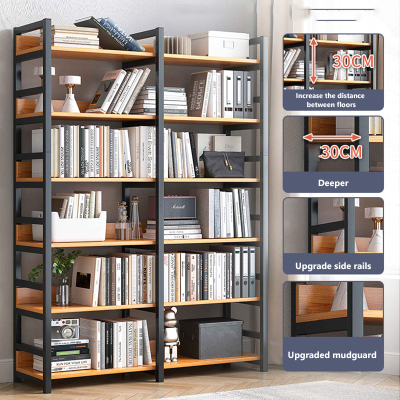 Book Shelf Metal Shelf 4 /5/6 Tier Stante Storage Organizer Rack Nordic ...