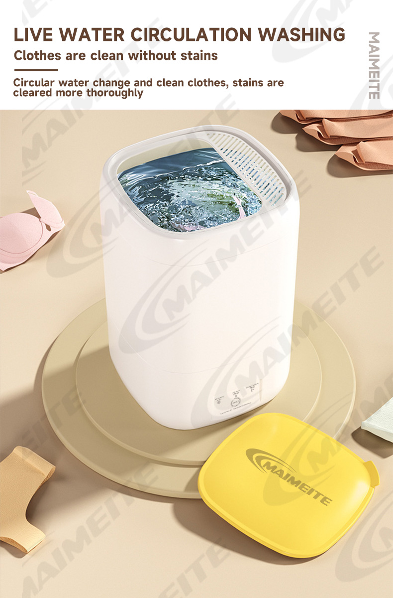maimeite Mini washing machine 4L portable underwear washing machine ...