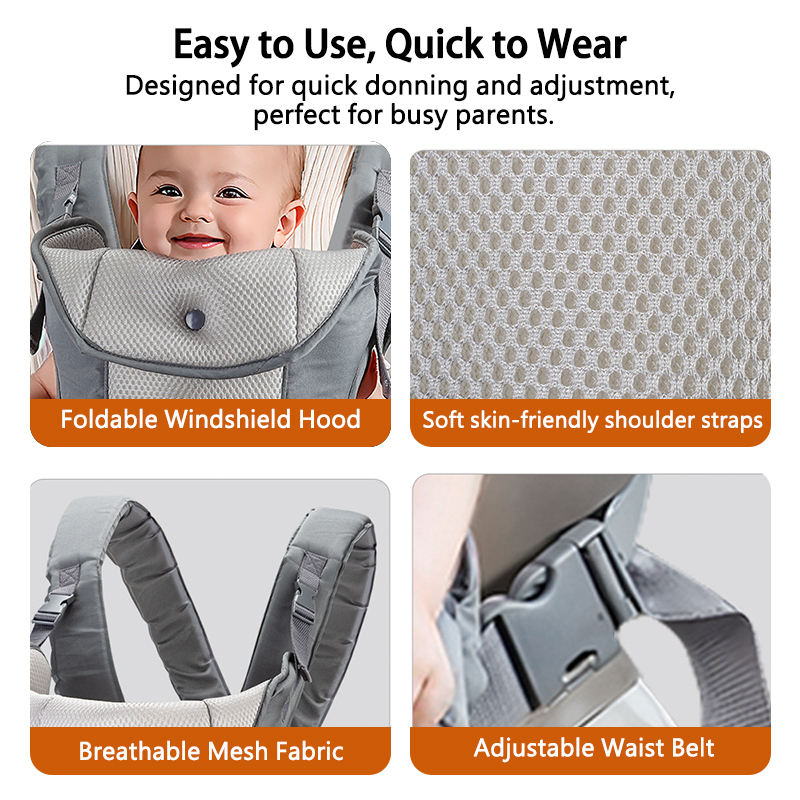 Einmilk Shoulder Strap Baby Carrier Ergonomic Baby Carrier for Newborns ...