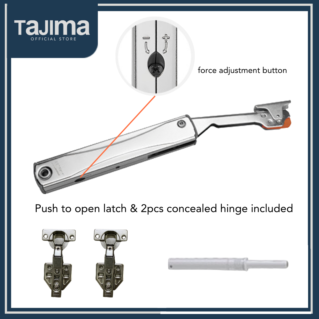 Pneumatic Lift Stay Push To Open Upward Mechanism for Kitchen Cabinets ...
