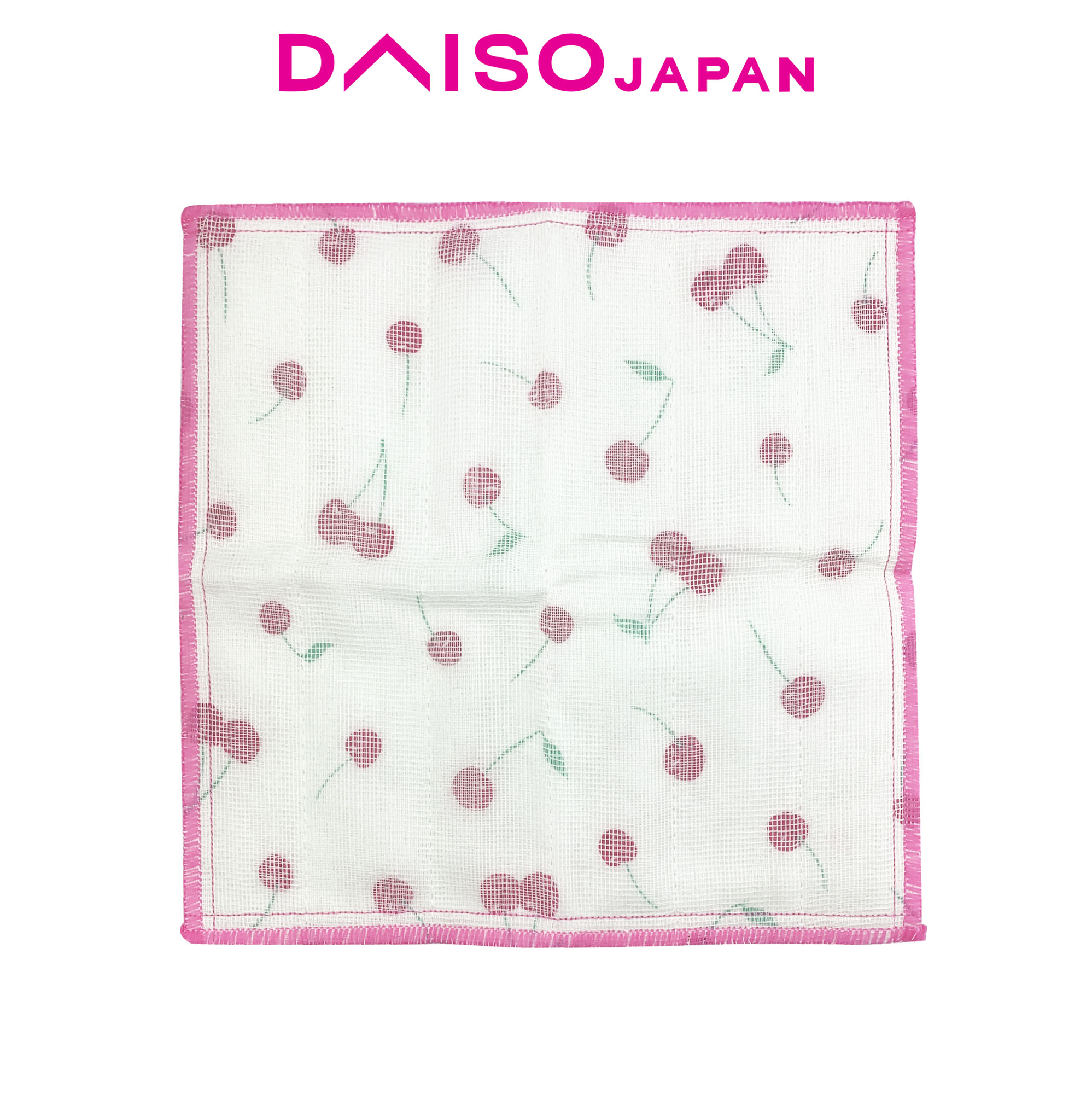 Daiso Reinforced Mesh Fabric Dishcloth with a Cherry Pattern | Shopee ...