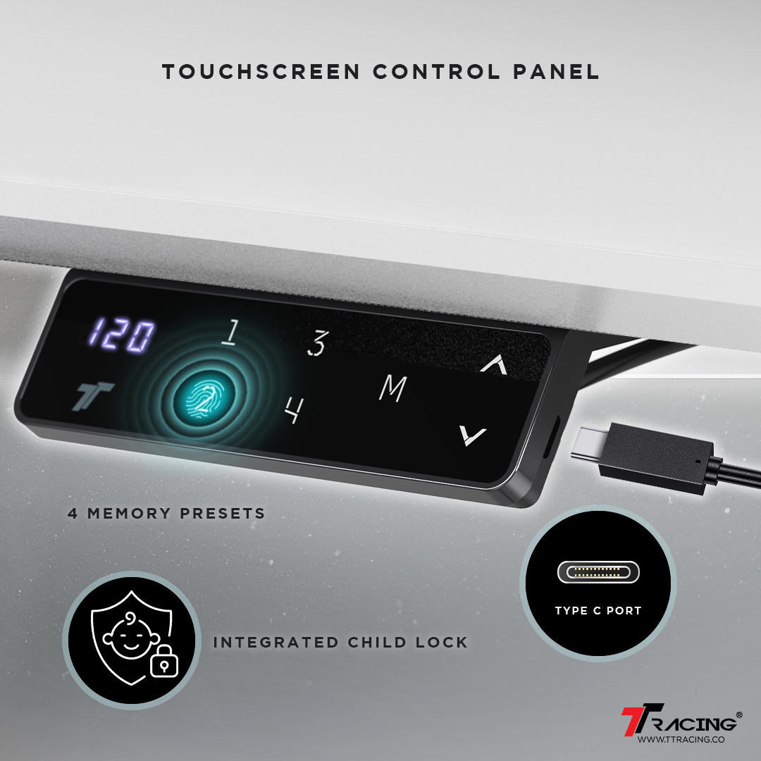 TTRacing Titus X Smart Desk Ergonomic Standing Desk Electric Height ...