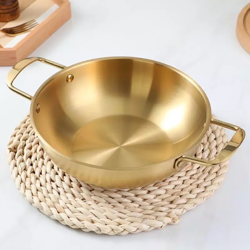 HomeAce Korean Gold Pot Ramen Pot Instant Noodle Pot Stainless Steel ...