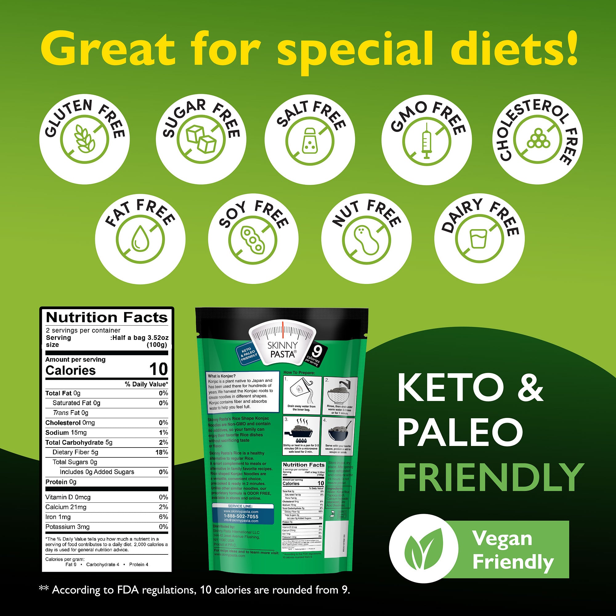 Skinny Pasta Rice Shape Konjac Rice 200g | Shopee Philippines