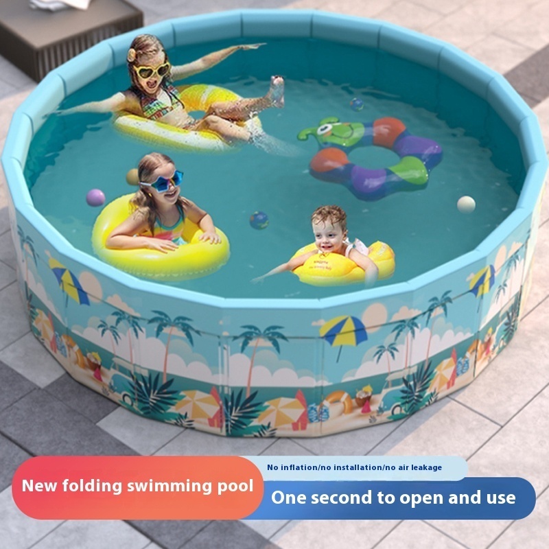Beige Swimming Pool For Kids Non Inflatable Circle Swimming Pool No ...