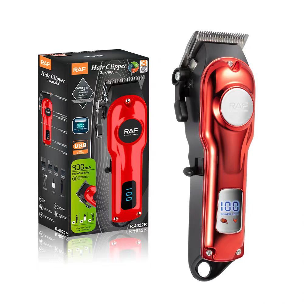 RAF Razor Hair Cut Rechargeable Hair Clipper Cordless LCD Monitor ...