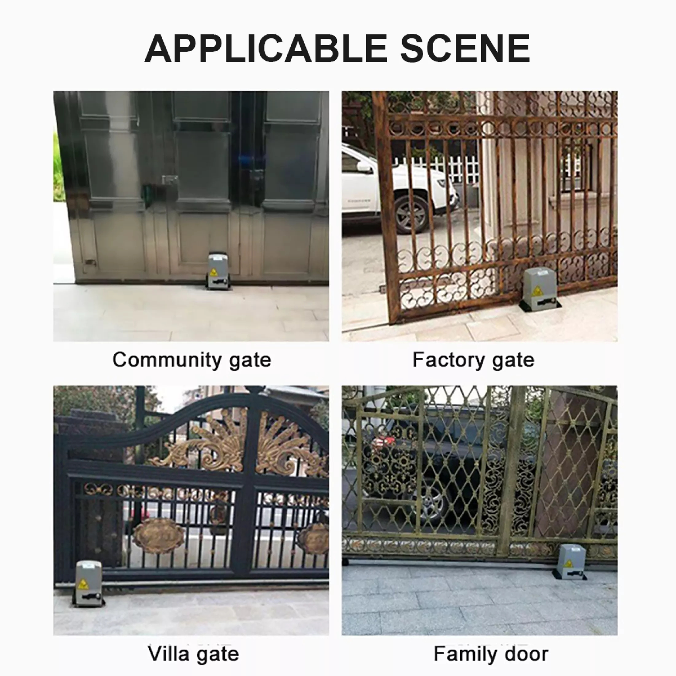 【Load 2000KG】370-1200W Automatic Electric Sliding Gate Opener Heavy ...