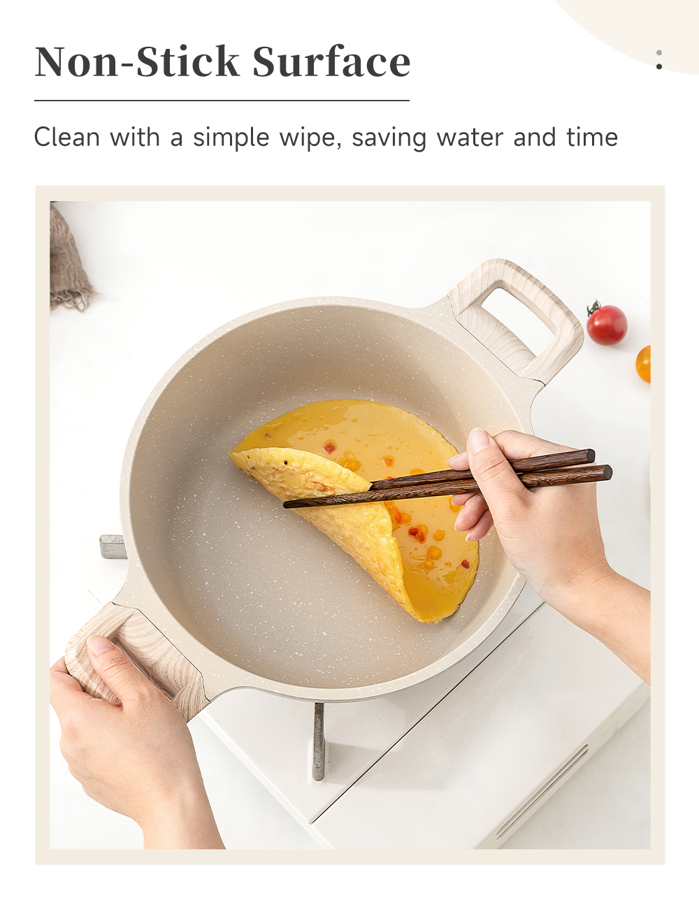 Simplus 24cm Stockpot Non-Stick Soup Pot +Stainless Steel Steamer+ ...