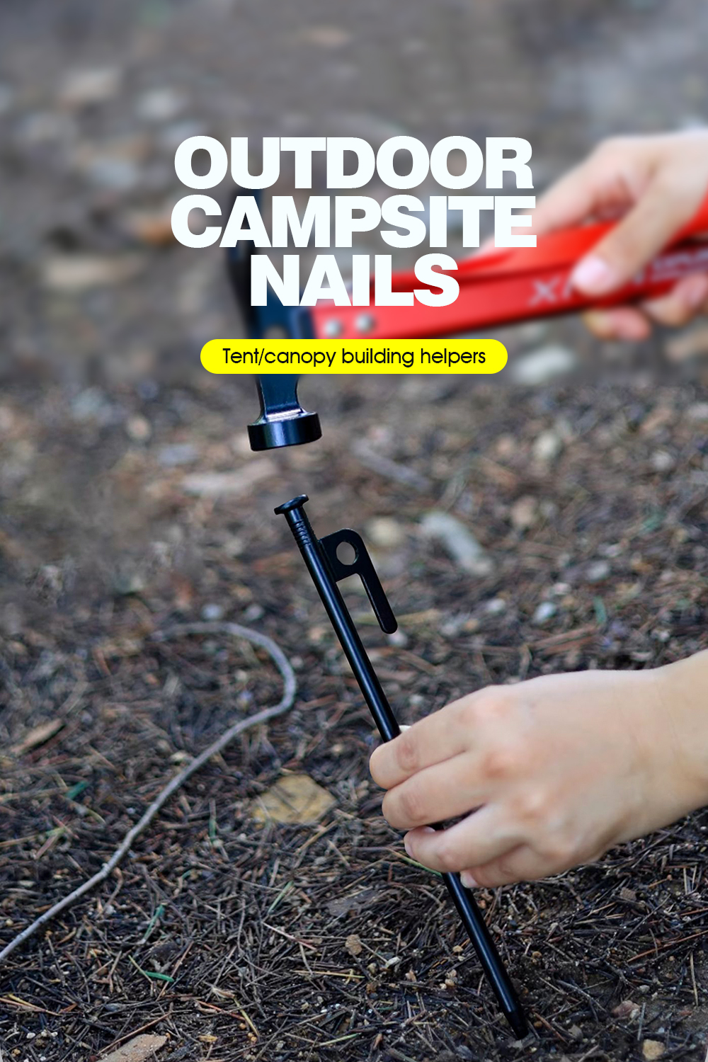 20/25/30cm Peg Stake Camping Peg Tent Peg Tarp 9mm Diameter Flysheet ...