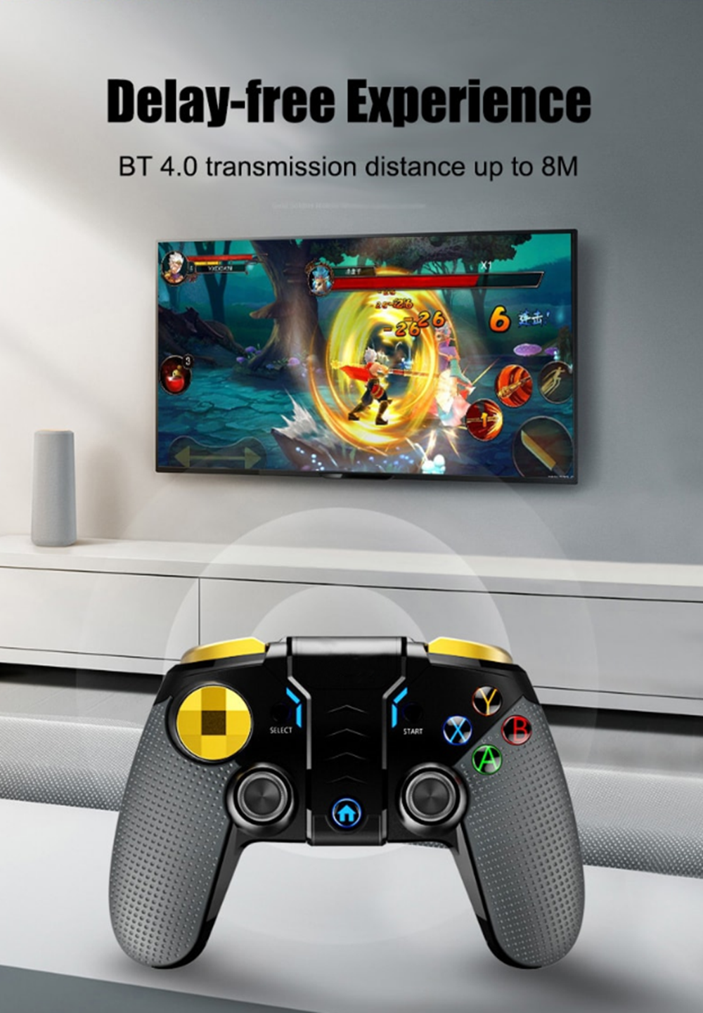 Ipega Pg-9118 Golden Warrior Wireless Bluetooth Gamepad with Telescopic Phone Stand | Shopee ...