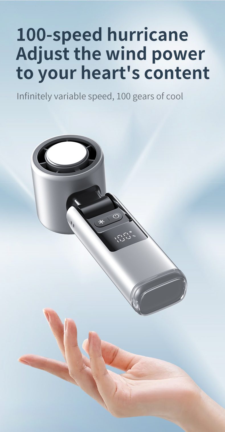 K801 Turbo Fan 4000mAh Ultra Cooling Turbine Fan Ventillation Intelligent LED Display w ...