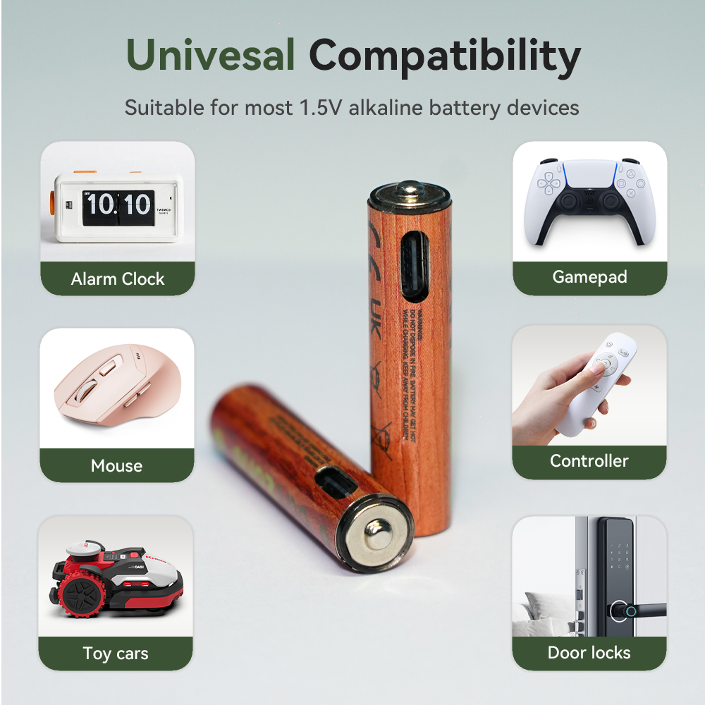 batzone 1.5V AAA USB-C Rechargeable Li-ion Batteries for Remote, Mouse ...