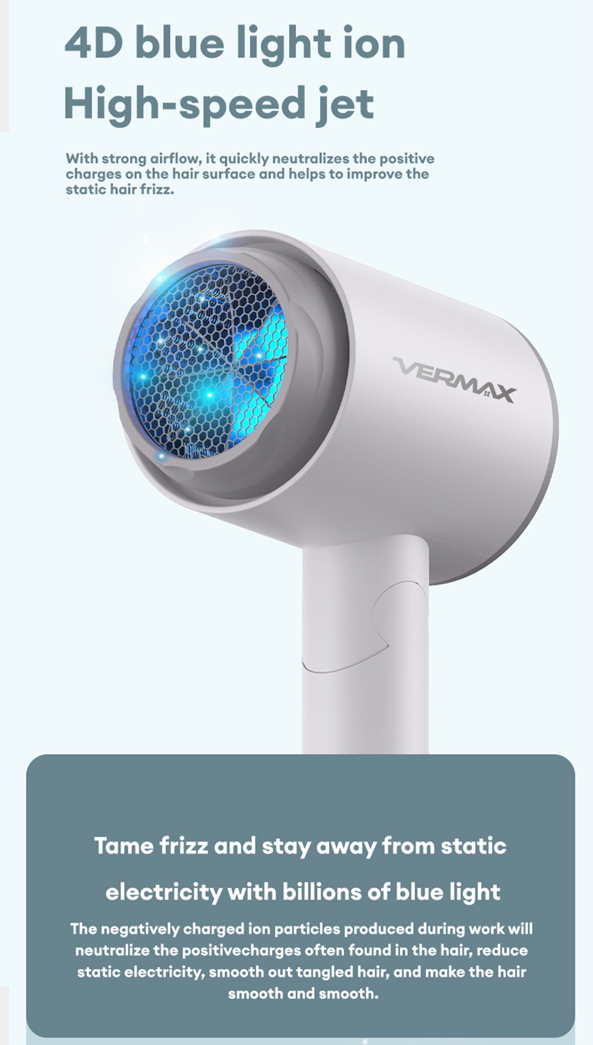 Vermax Blower Hair Dryer Hair Blower Portable Quick Drying High-speed ...