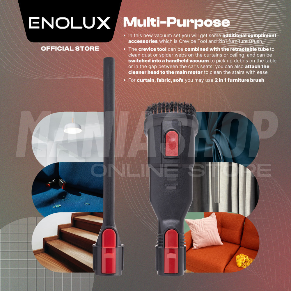 ENOLUX V50 Cordless Vacuum Cleaner For home Dust Mite Wireless Handheld ...