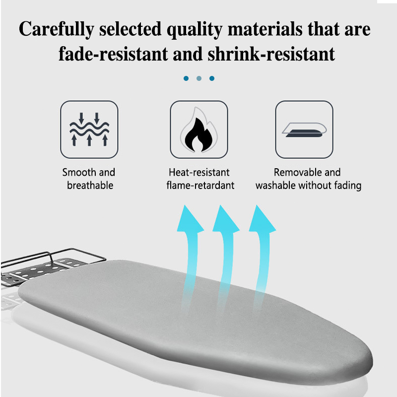 Ironing Board with Safety Iron Rest 6 Gears Height Adjustment iron ...