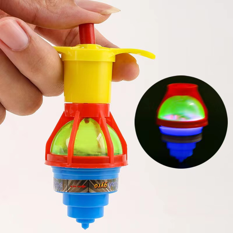 Spinning Gyro Light Top Kids Toy Pressure Top Spinning Top with Lights ...