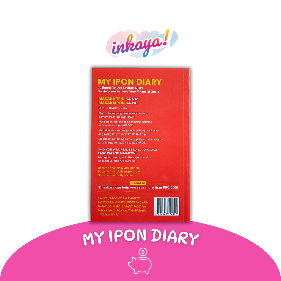 MY IPON DIARY by Chinkee Tan | Iponaryo | Personal Finance Book | Financial Literacy Ipon ...