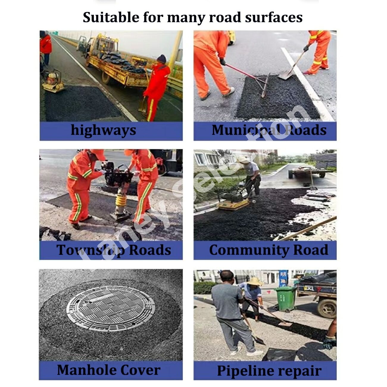 Cold-applied Asphalt Patching Tarmacadam for pothole and spall repair ...