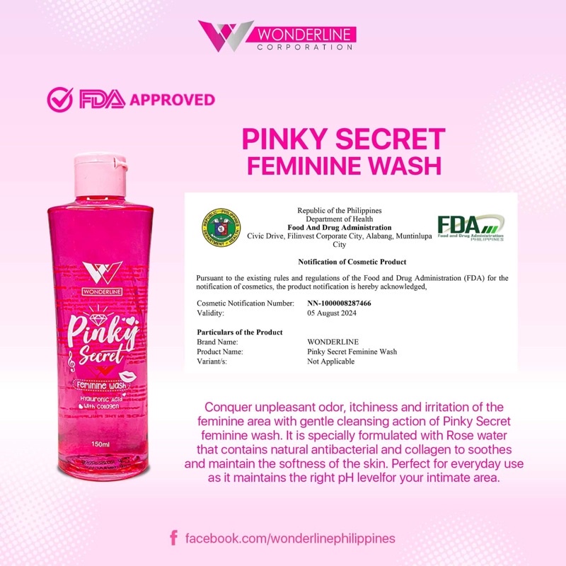 SECRET FEMININE WASH 150ml Original Feminine Care pH Balance Fem Wash ...