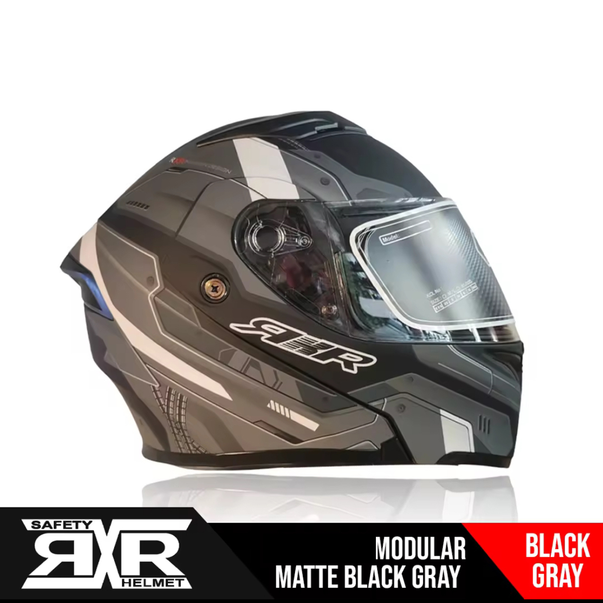 【Exclusive Design】RXR Modular Helmet Full Face Dual Visor Half face ...